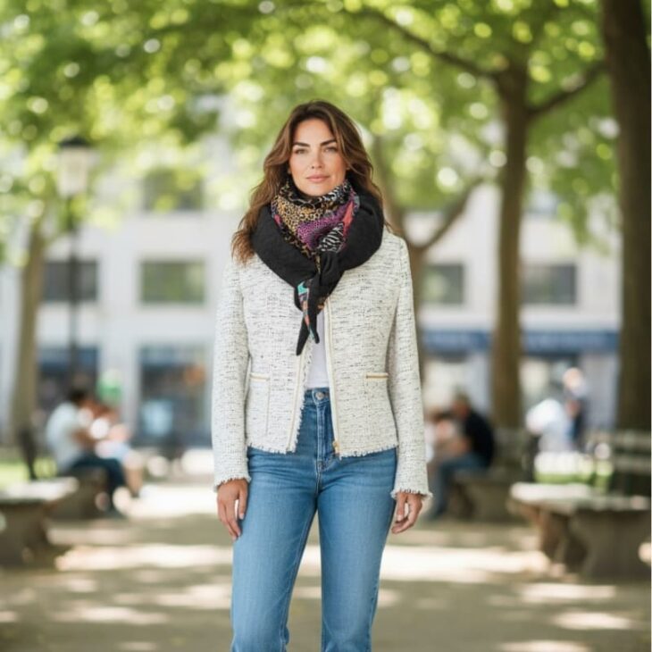 Chèche femme : comment le porter ? - Maison Pivoine